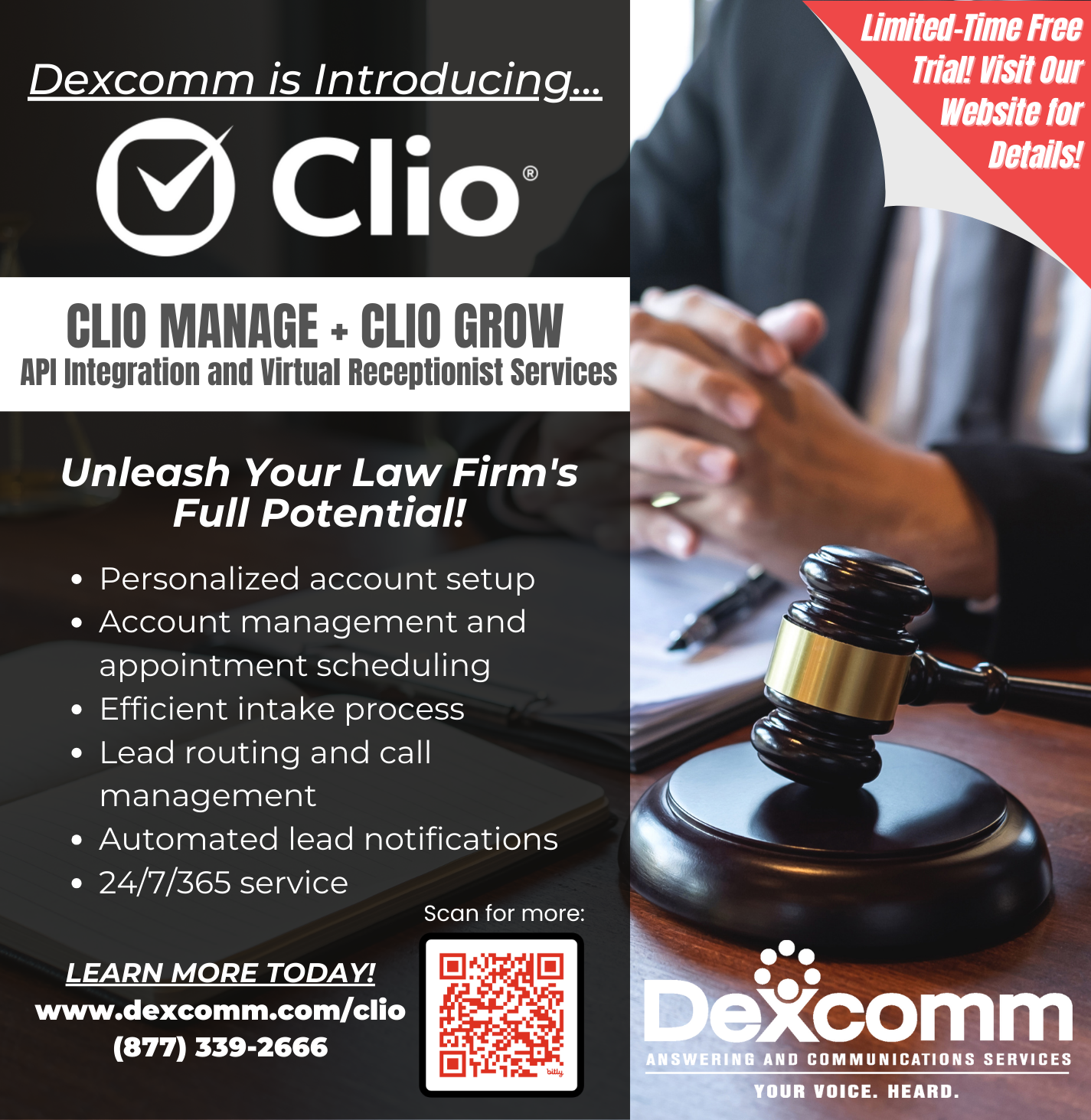 Streamline Your Law Firm With Clio Integration Answering Service
